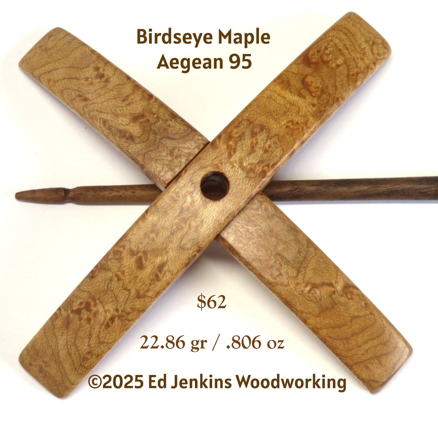 Aegean, Birdseye Maple – Jenkins Spindles