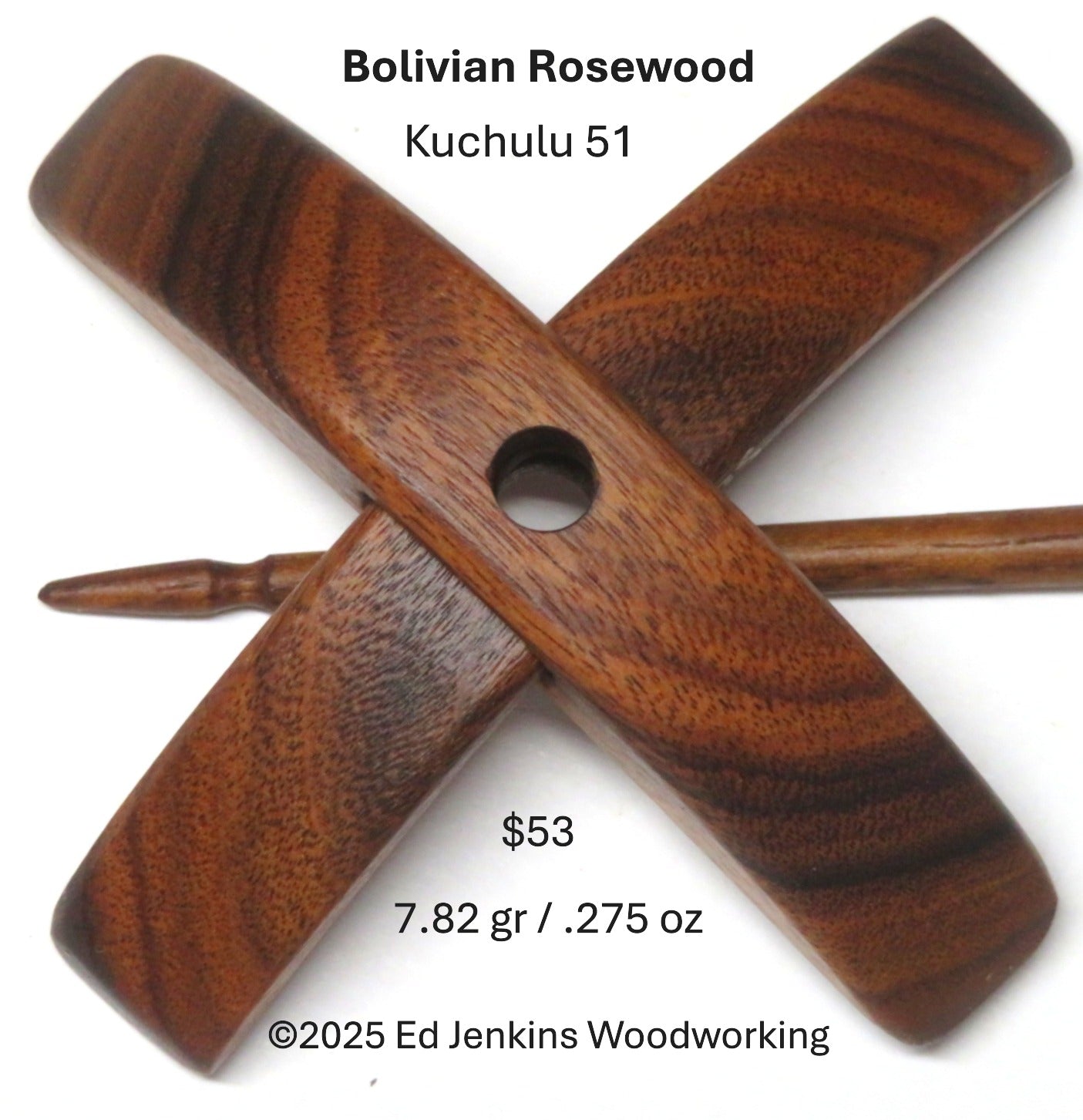 Kuchulu, Bolivian Rosewood – Jenkins Spindles